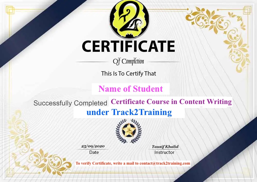 Content Writing Certificate – Eduindex News