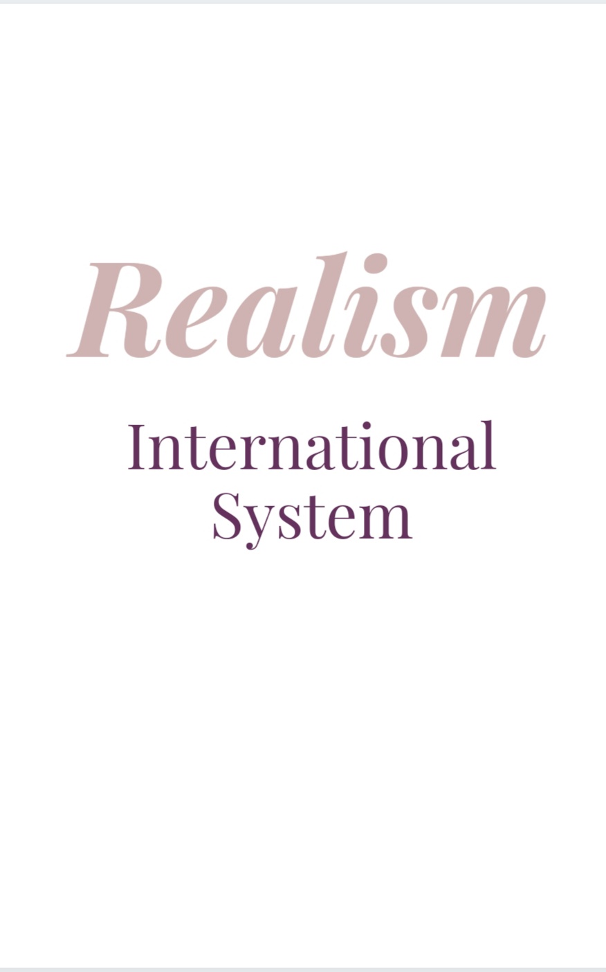 Realism in the International System – Eduindex