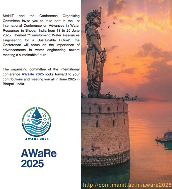 1st International Conference on Advances in Water Resources (AWaRe 2025) – Eduindex News
